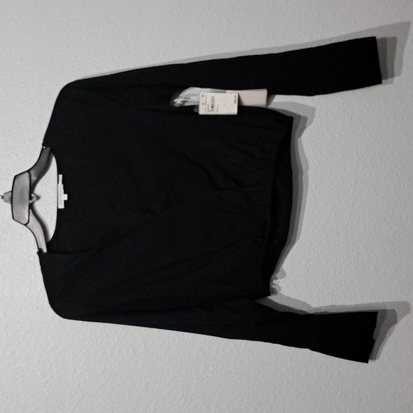 Good American | Tops | Good American Wrap Top In Black0 | Poshmark